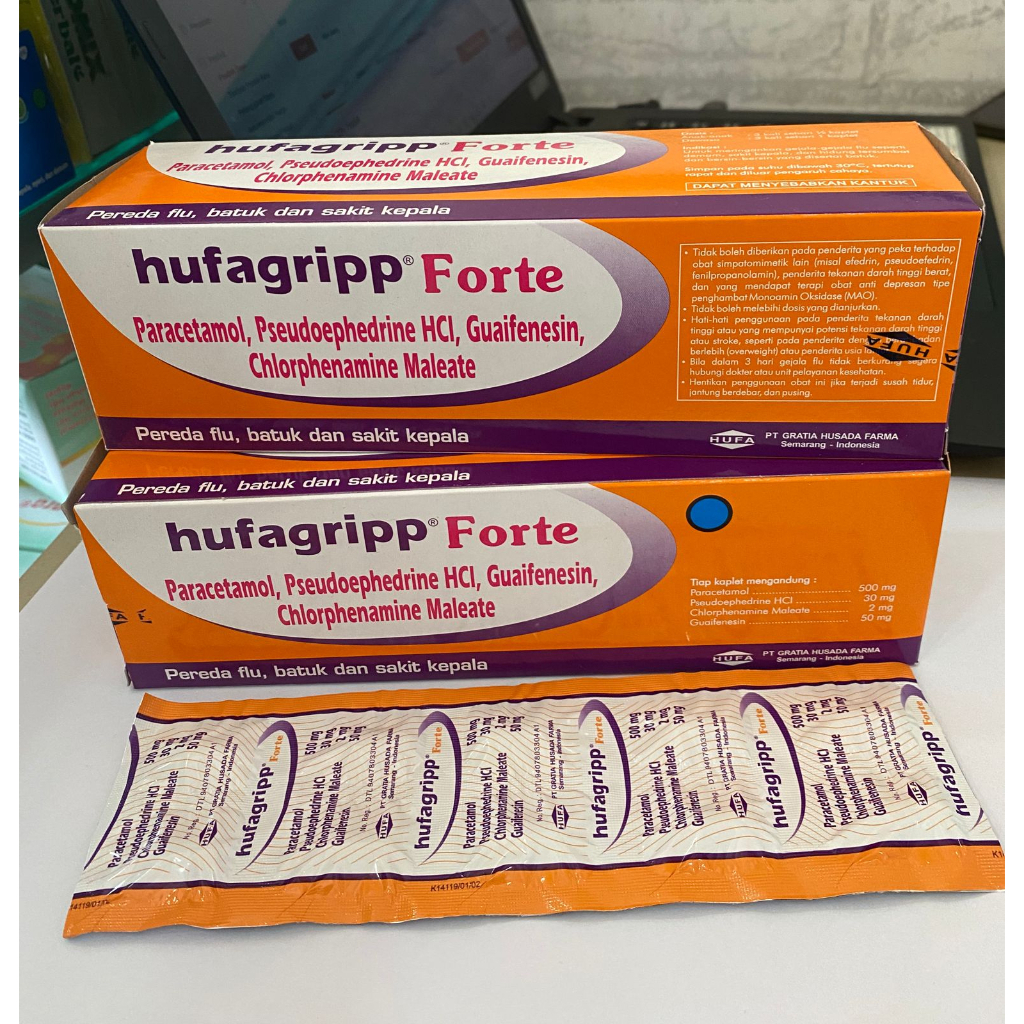 Jual HUFAGRIP FORTE STRIP 10 TABLET | Shopee Indonesia