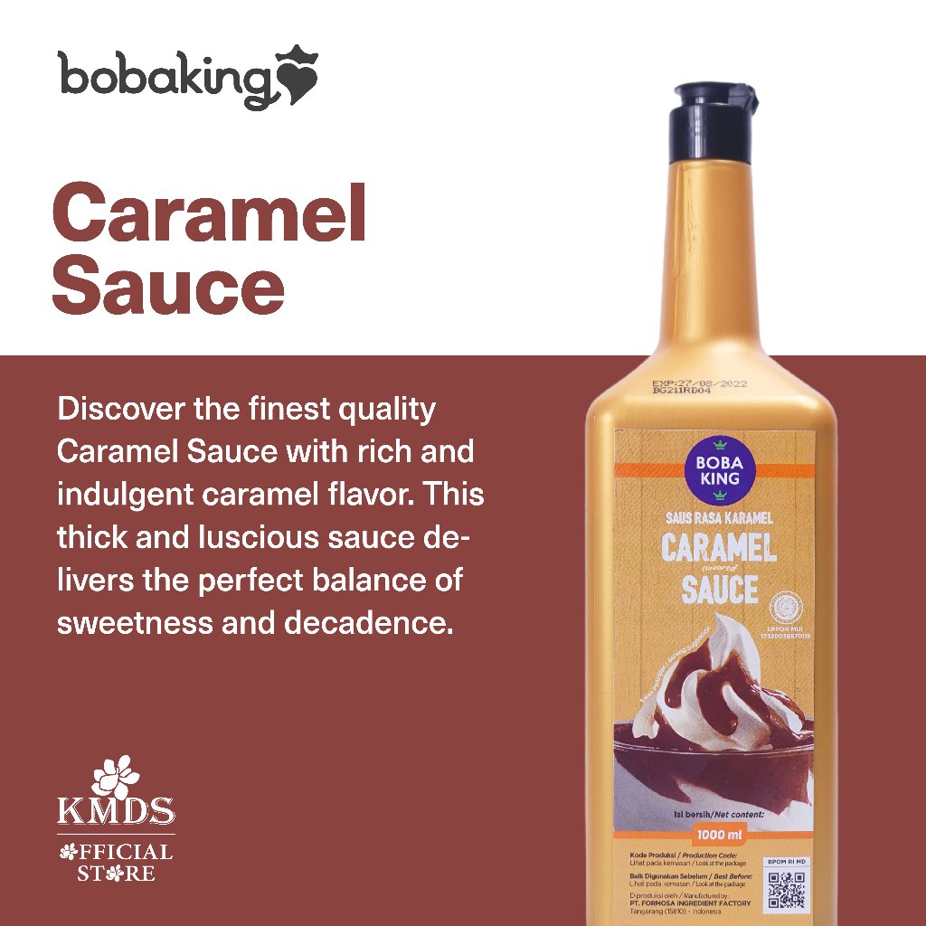 Jual BOBAKING Caramel Sauce 1 liter | Shopee Indonesia
