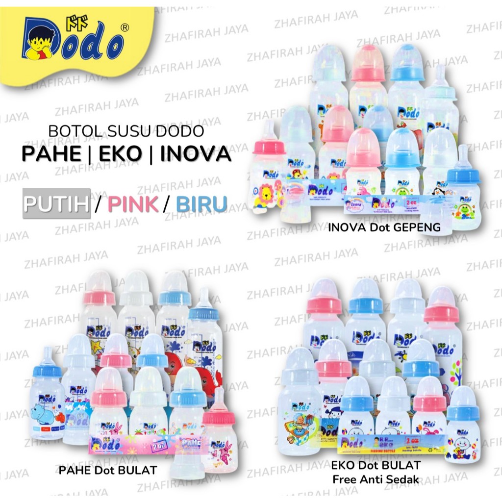 Jual Dodo Botol Susu Dot Bulat Dot Gepeng 60ml 120ml 240ml Botol Susu