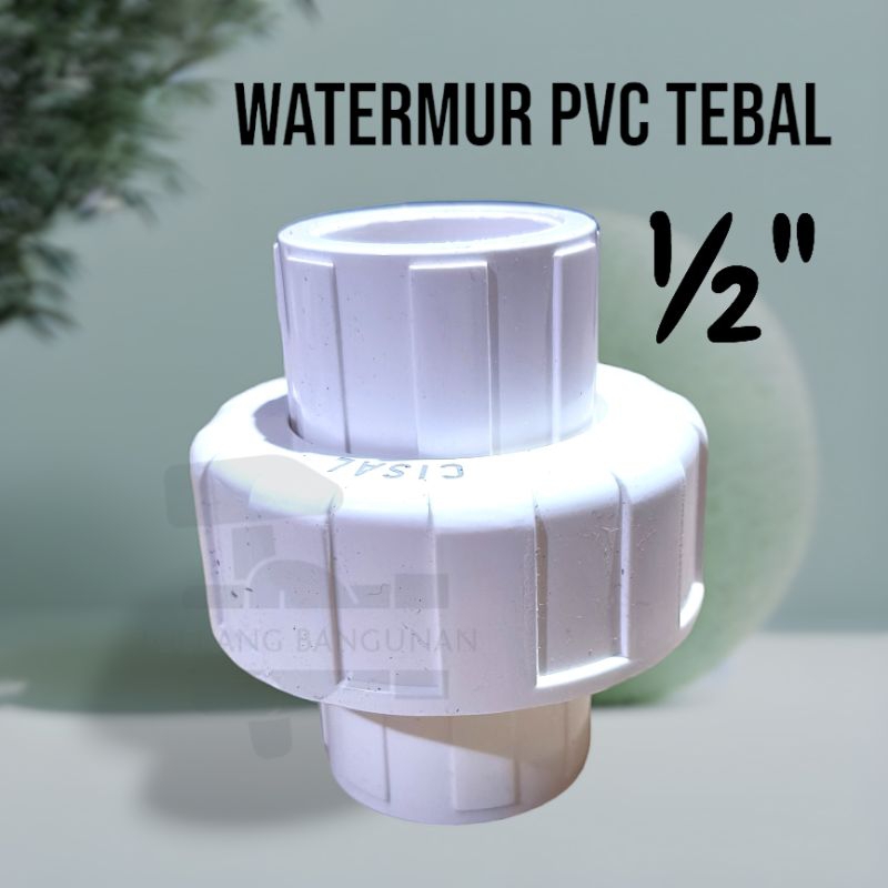 Jual Watermoor 1/2" Watermur Pvc Tebal Size 1/2 inch / Union Polos ...