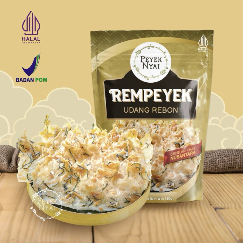 Jual PEYEK NYAI - Rempeyek Udang Rebon (Pouch) | Shopee Indonesia