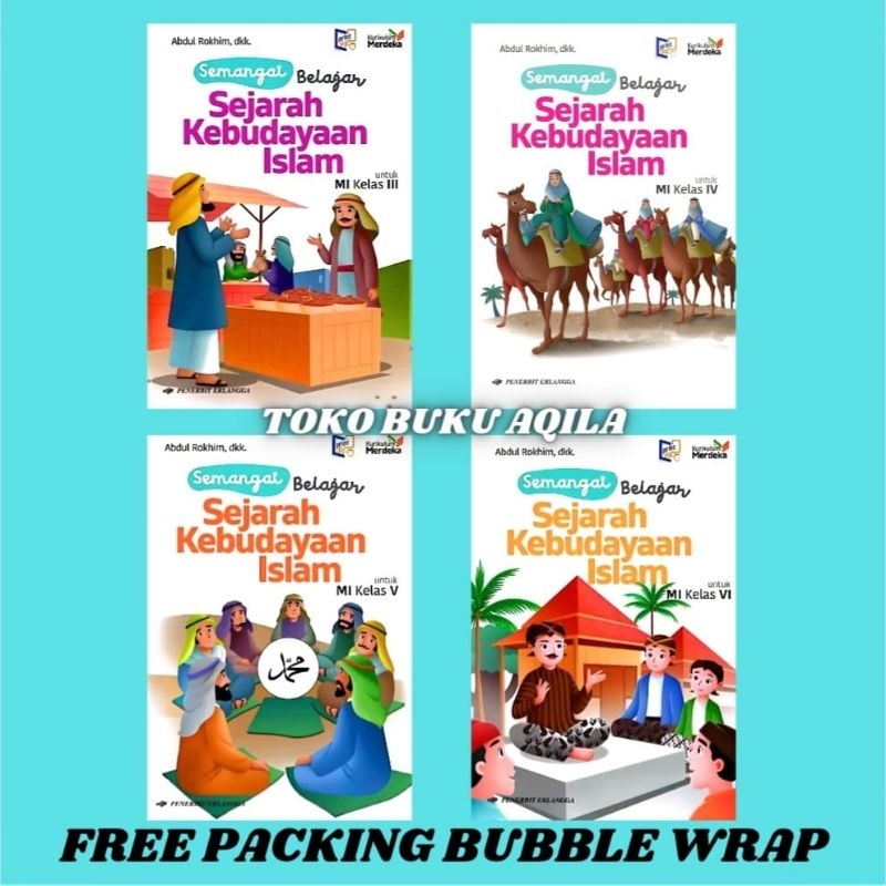 Jual Buku Semangat Belajar SKI Kelas 3 4 5 6 MI Erlangga Kurikulum Merdeka - Sejarah Kebudayaan ...