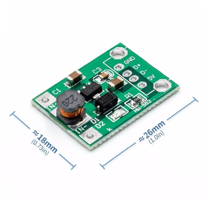 Jual Modul DC-DC Step Up 1-5V to 5V 600mA Boost Converter | Shopee ...