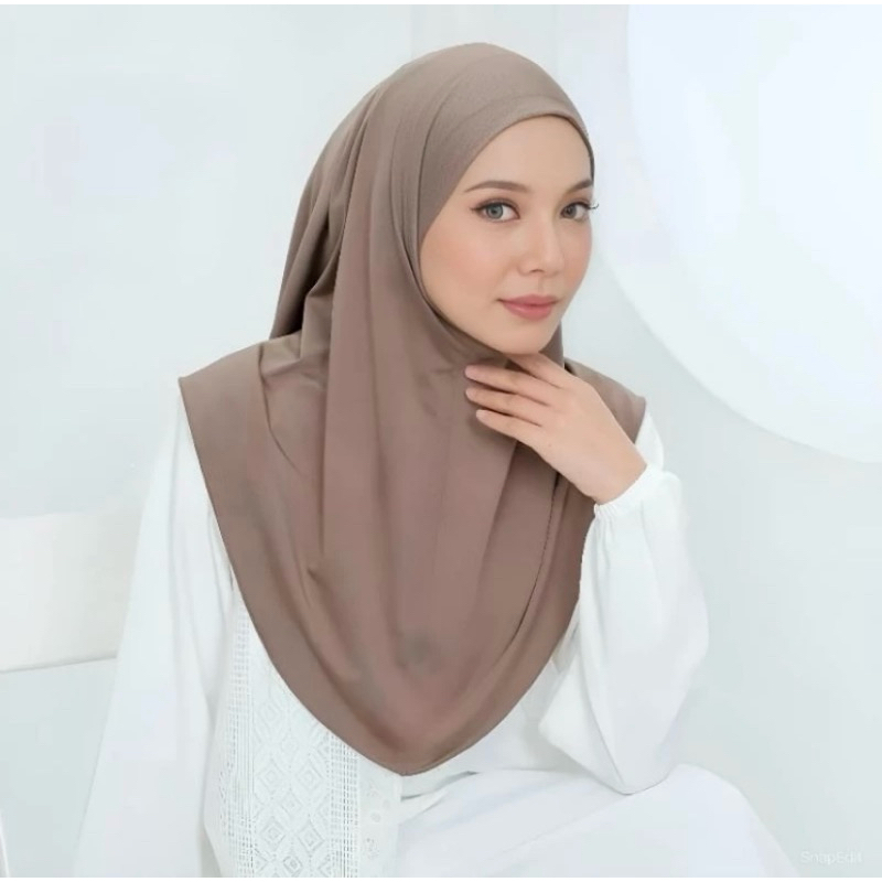 Jual Hijab Instan Malay Non Pet Non Tali Kerudung Instan Daily Bergo Malay Jersey Jilbab Muslim ...