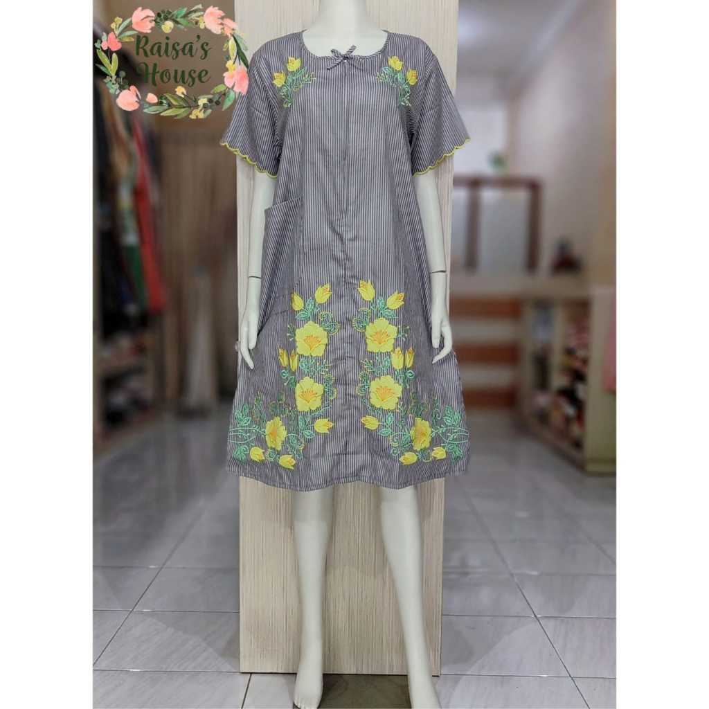 Jual DASTER PENDEK BORDIR KHAS MALANG | ABU - SALUR | BORDIR KUNING ...