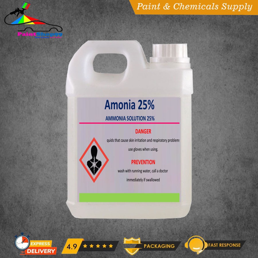 Jual Amonia Amoniak Amonium Hidroksida NH3 NH4OH 25% 5 Liter | Shopee Indonesia