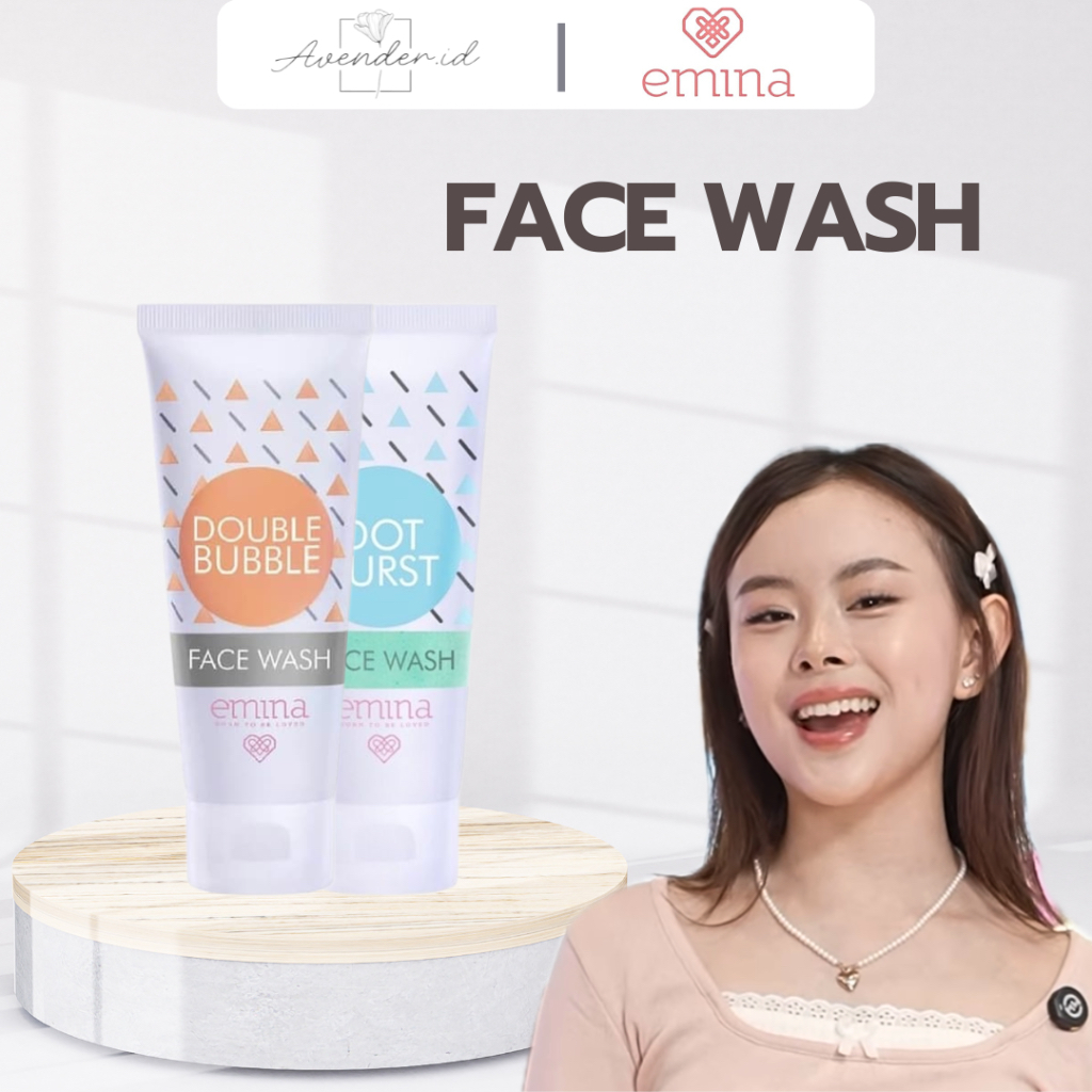 Jual (GET 1 GIFT) EMINA Face Wash | Double Bubble | Dot Burst ...