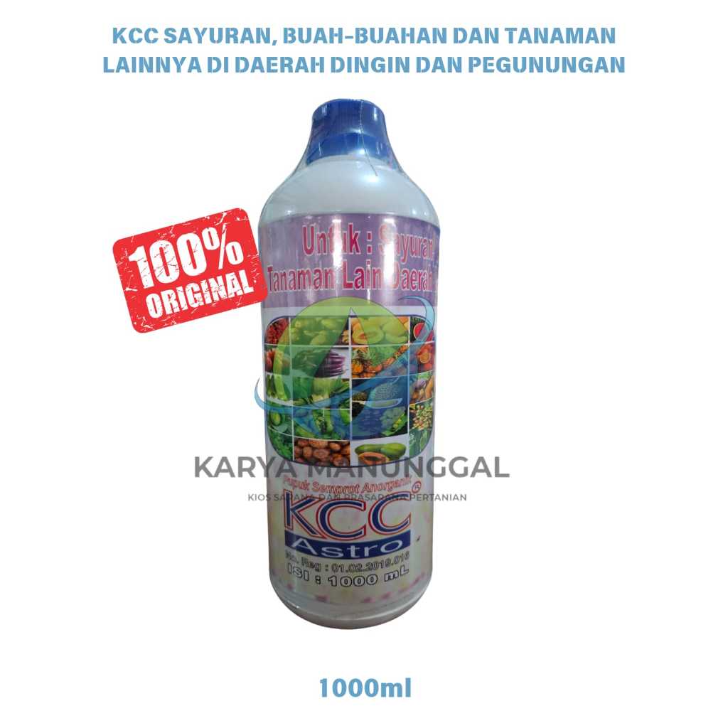 Jual KCC Astro Spesial Sayuran, Buah-Buahan, Tanaman Daerah Dingin dan Pegunungan Kemasan 1L ...