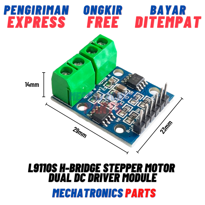Jual [5698] L9110S H-bridge Stepper Motor Dual DC motor Driver Module for Arduino | Shopee Indonesia
