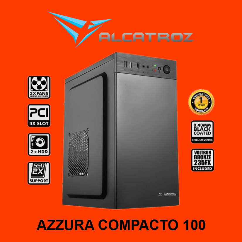 Jual Casing PC Alcatroz Azzura Compacto 100 - Micro ATX | Shopee Indonesia
