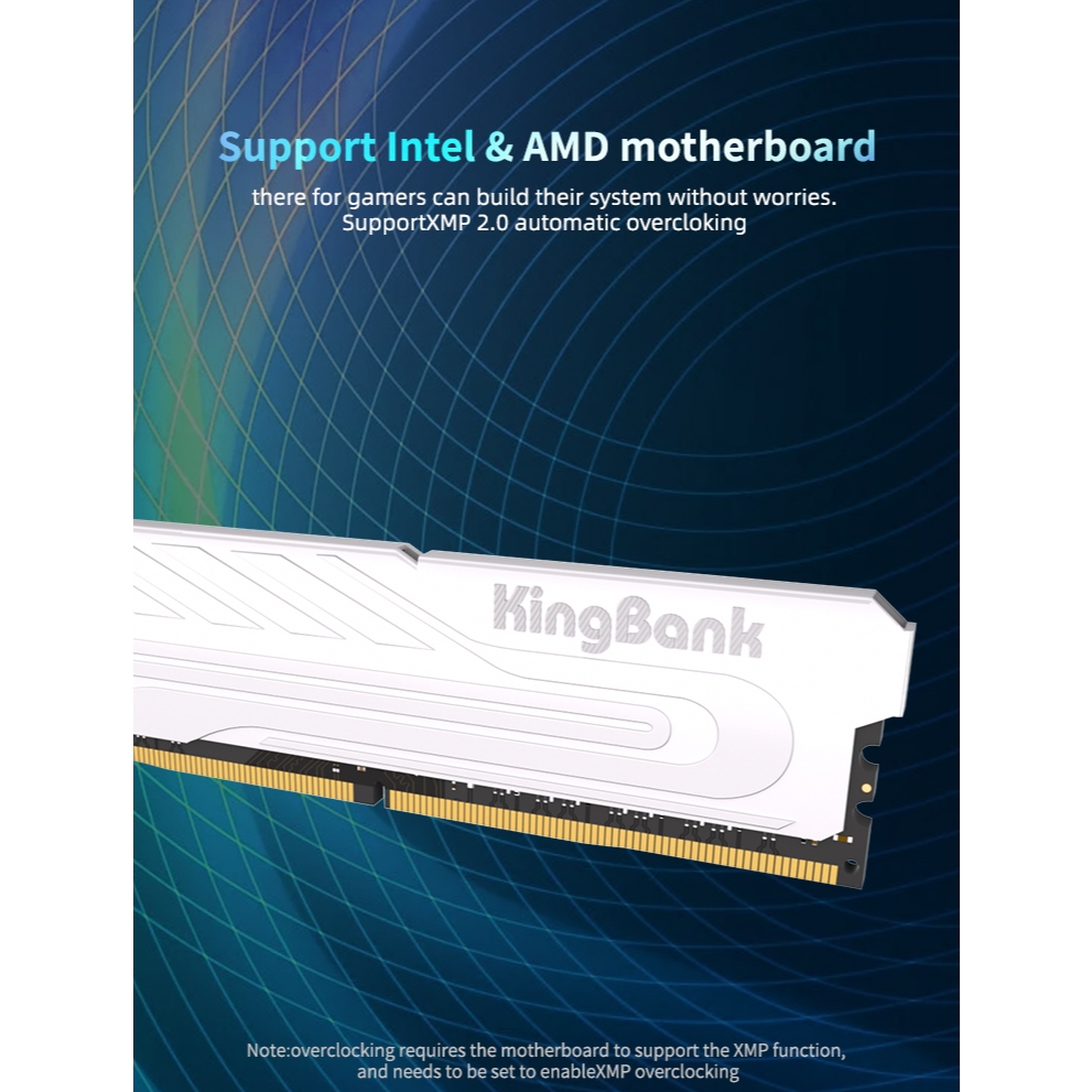 Jual RAM PC Kingbank DDR4 8GB 3200Mhz XMP Silver Heatsink | Shopee ...