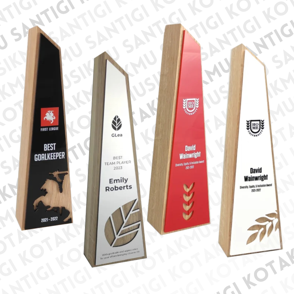 Jual Trophy Kayu Custom (Tipe-8) | Piala Kayu Custom | Plakat Kayu ...