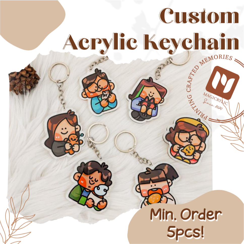 Jual MIN 5pcs - Custom Keychain Gantungan Kunci Acrylic | Ganci Akrilik ...
