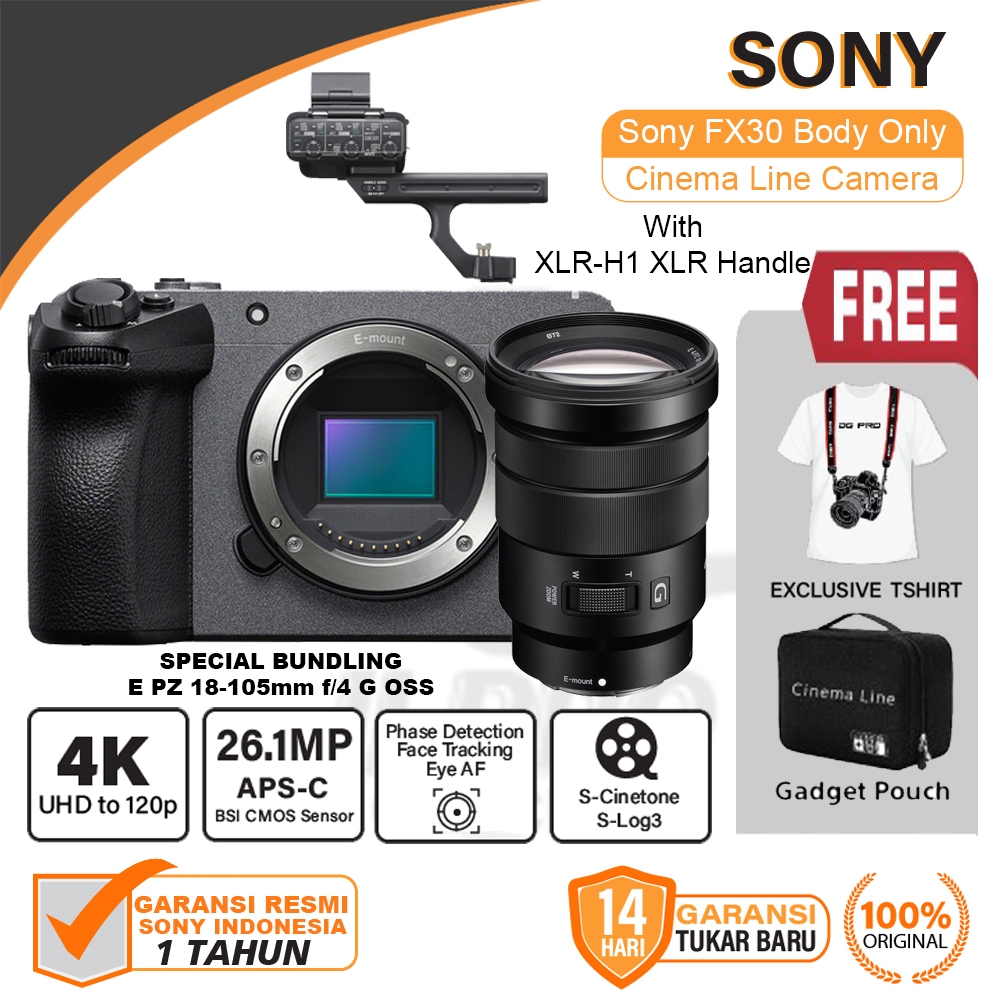 Jual Sony FX30 Body Only Compact Cinema Line Camera FX-30 Original ...
