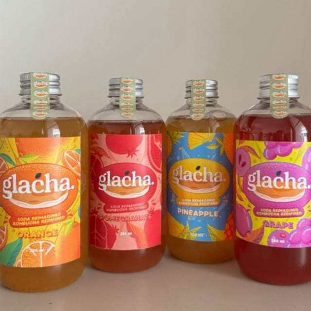 Jual Kombucha Soda 250ml Rasa Grape Anggur - Glacha kombucha | Teh ...