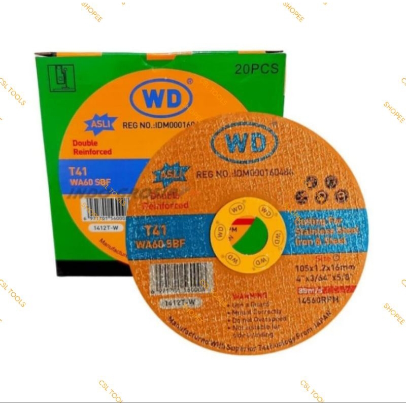 Jual Batu Gerinda WD 4" / WD Cutting Wheel 4 inch / Mata Gerinda WD 4 × ...