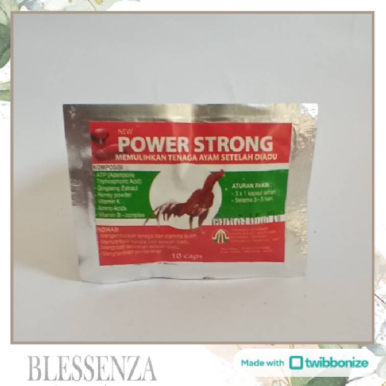 Jual POWER STRONG CAPSULE - VITAMIN PEMULIH TENAGA AYAM ADUAN SETELAH ...