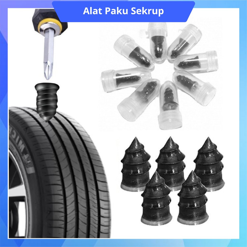 Jual Alat Baut Paku Sekrup Karet Tambal Ban Bocor Tubles Tubeless Motor ...