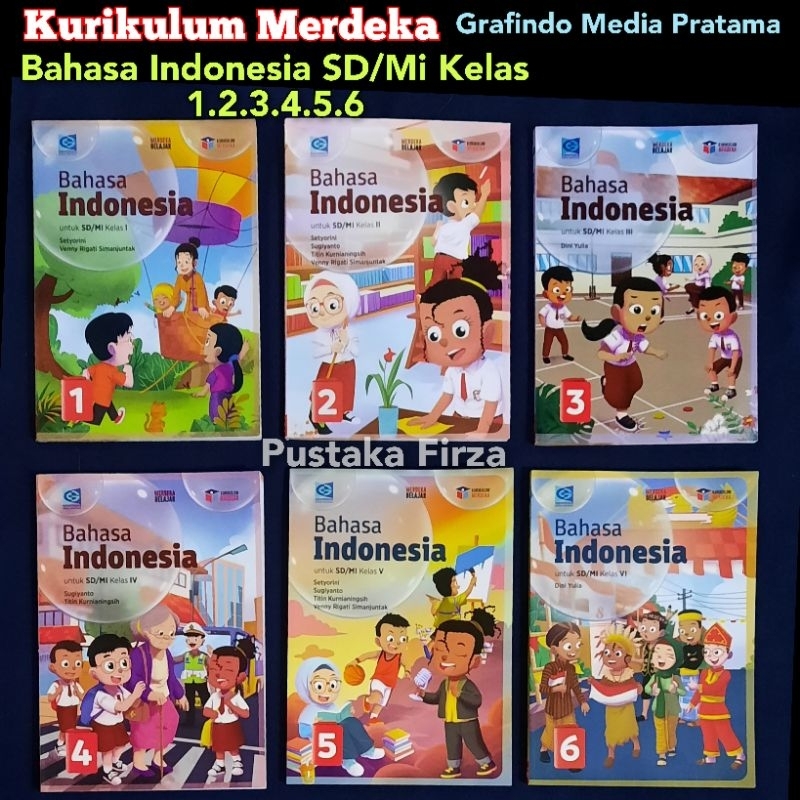 Jual Bahasa Indonesia Merdeka Belajar SD/Mi Kelas 1.2.3.4.5.6 Kurikulum ...