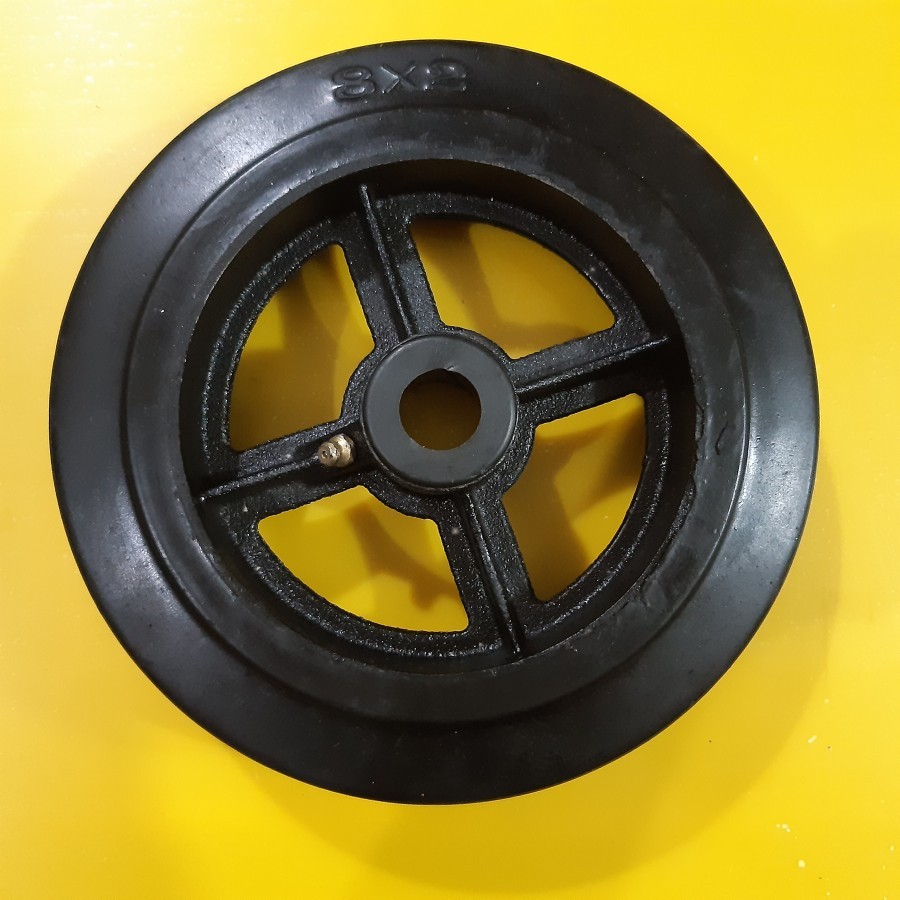 Jual RODA KARET HITAM HEAVY DUTY 8" ONLY / HEAVY DUTY WHEEL ONLY 8 INCH ...