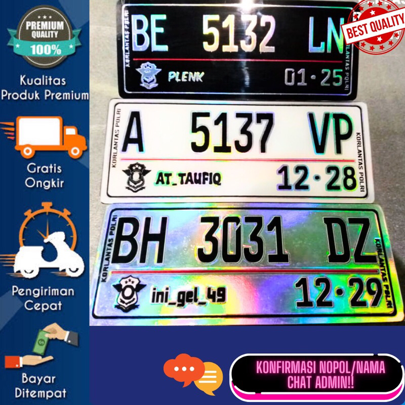 Jual Plat Nomor Motor Variasi Baut Tanam | Shopee Indonesia