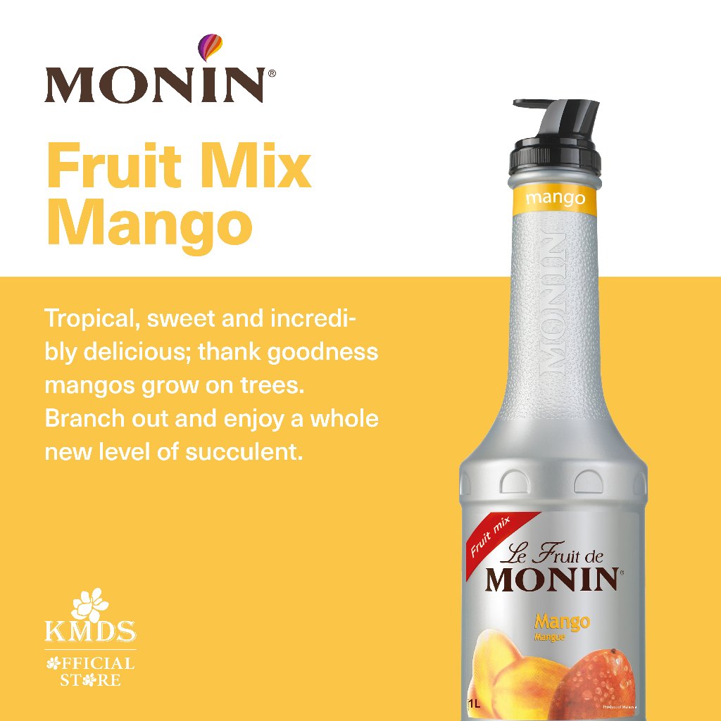 Jual MONIN PUREE MANGO 1L | Shopee Indonesia