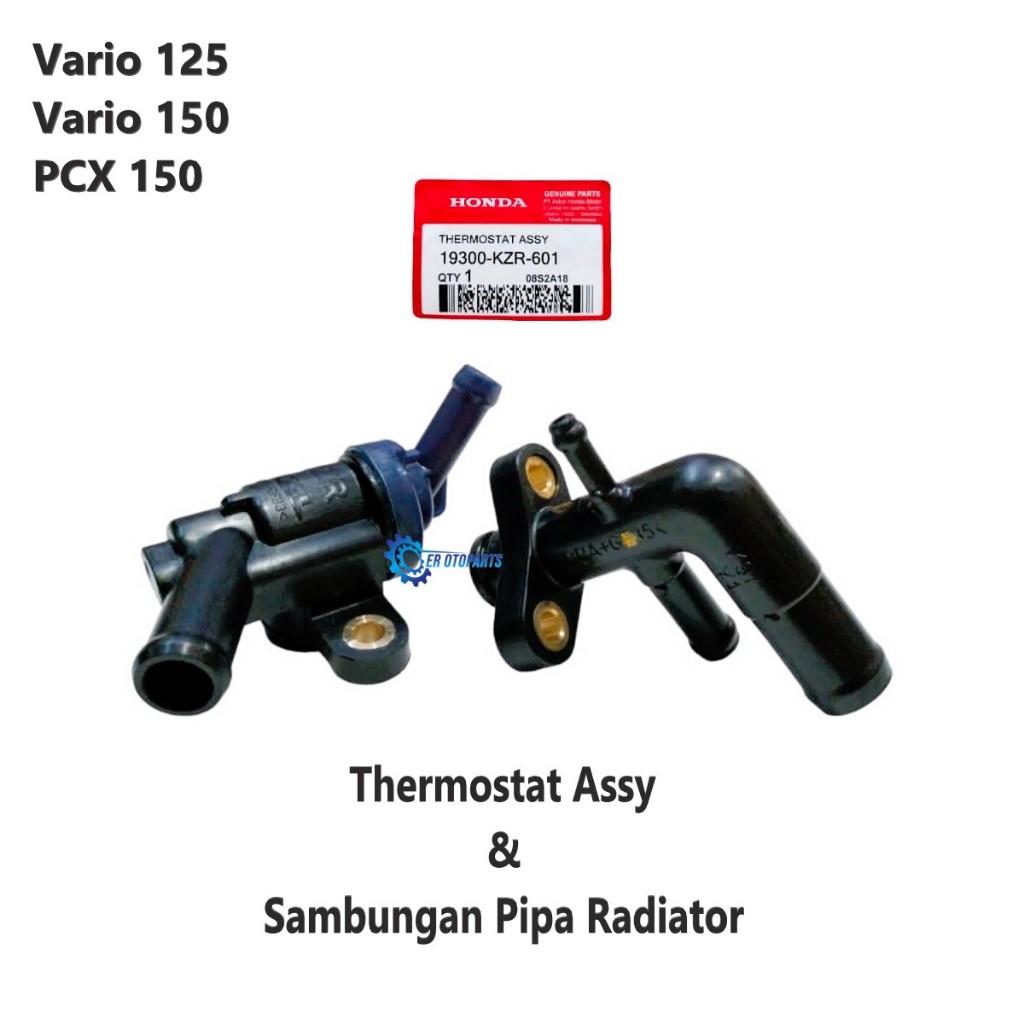 Jual Thermostat Assy Vario 125 Dan Sambungan Pipa Radiator Vario 150 ...