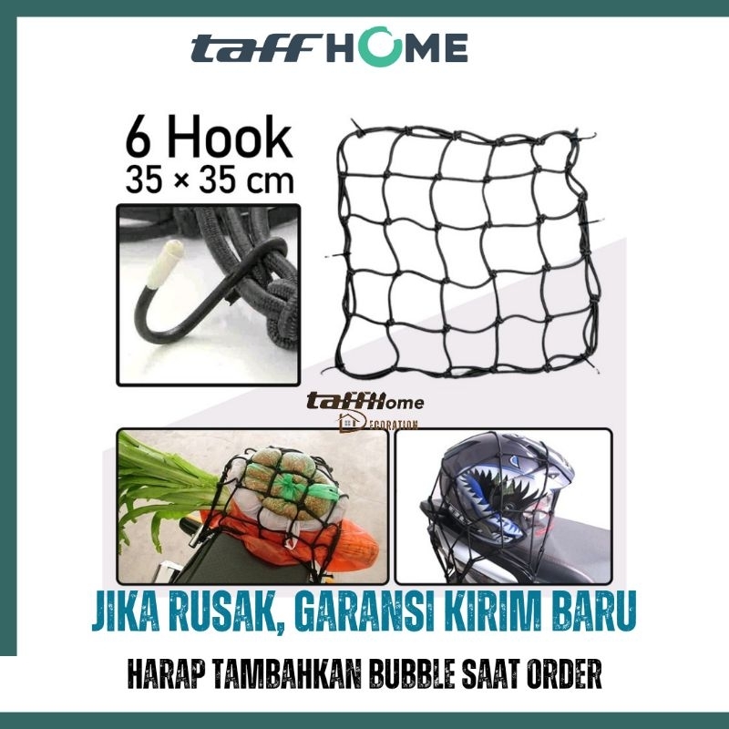 Jual POSH Jaring Helm Motor 6 Hook 35 x 35 cm | Shopee Indonesia