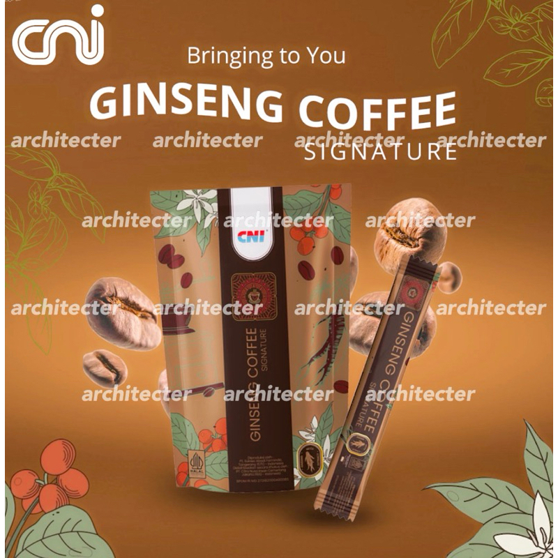 Jual KOPI GINSENG CNI GINSENG COFFEE SIGNATURE ISI 10 SACHET ASLI ...
