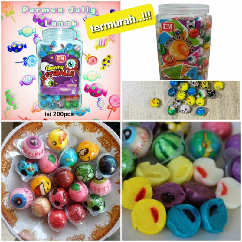 Jual PERMEN LUNAK BOLA MINI ISI 200 dan ANEKA PERMEN | Shopee Indonesia