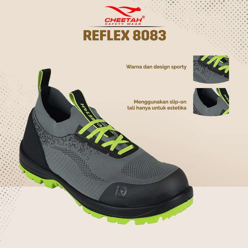 Jual Sepatu Safety CHEETAH 8083 - 8084 REFLEX Original | Shopee Indonesia