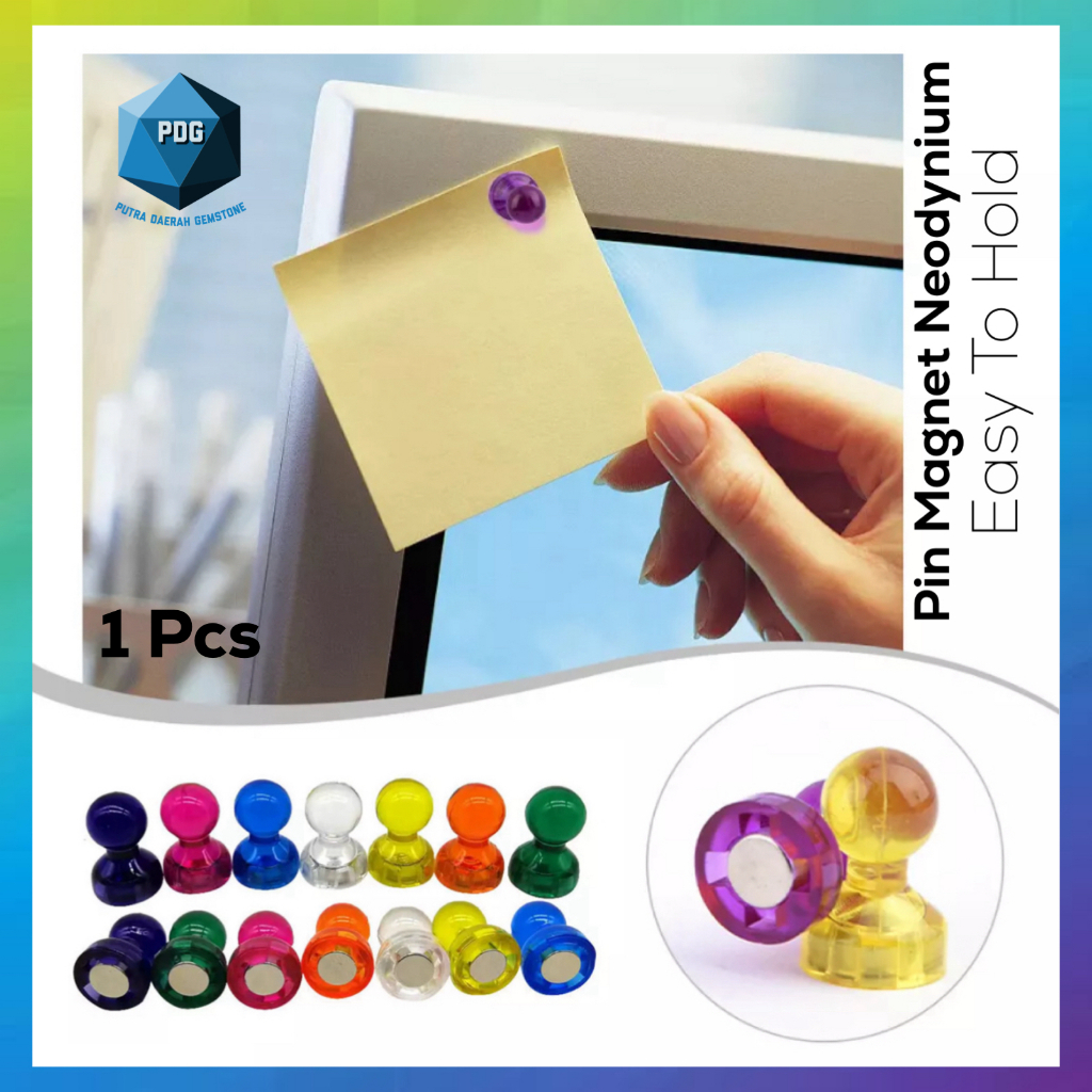 Jual PIN MAGNET Magnetic Neodynium Memo Kulkas Whiteboard Papan Tulis ...