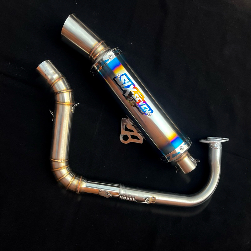 Jual Knalpot Samlong Blue Ala Titanium Aerox Nmax Vario Mio sporty Beat Pcx M3 Soul Original Six ...