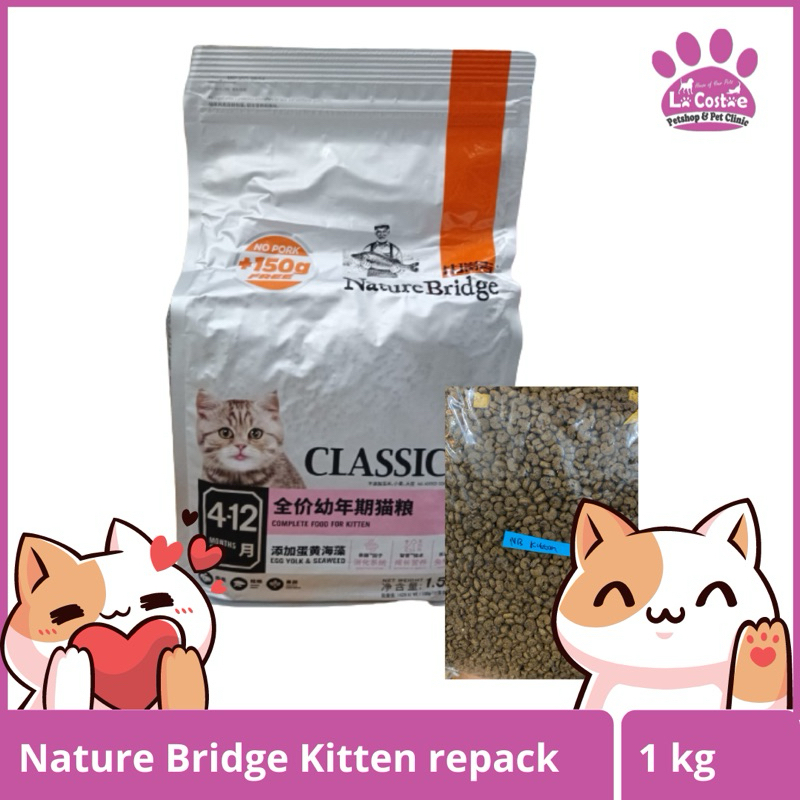 Jual Nature Bridge Kitten repack 1 kg | Shopee Indonesia