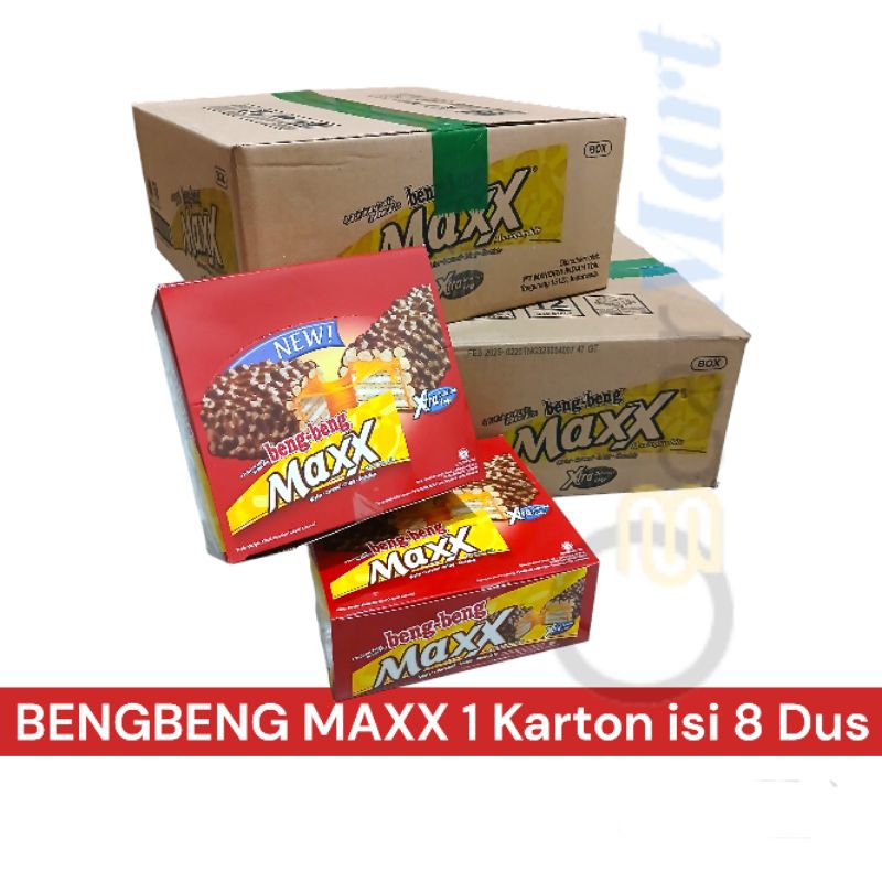Jual BENGBENG MAXX 1 Dus Karton isi 8 Pak 12 pcs Beng Beng Extra Coklat | Shopee Indonesia