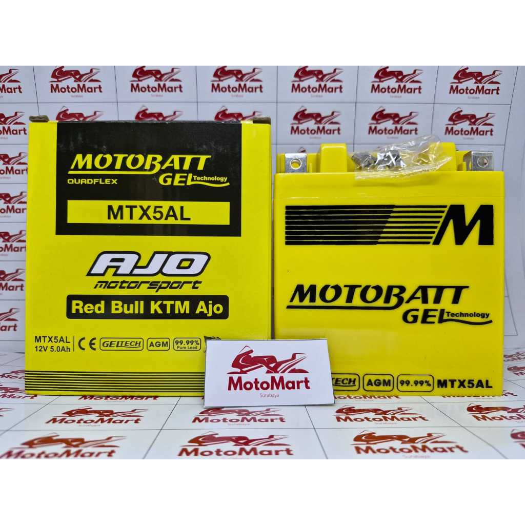 Jual Motobatt Gel MTX5AL YAMAHA Sigma / YAMAHA F1Z / YAMAHA Crypton / YAMAHA Alfa - 5Ah (Garansi ...