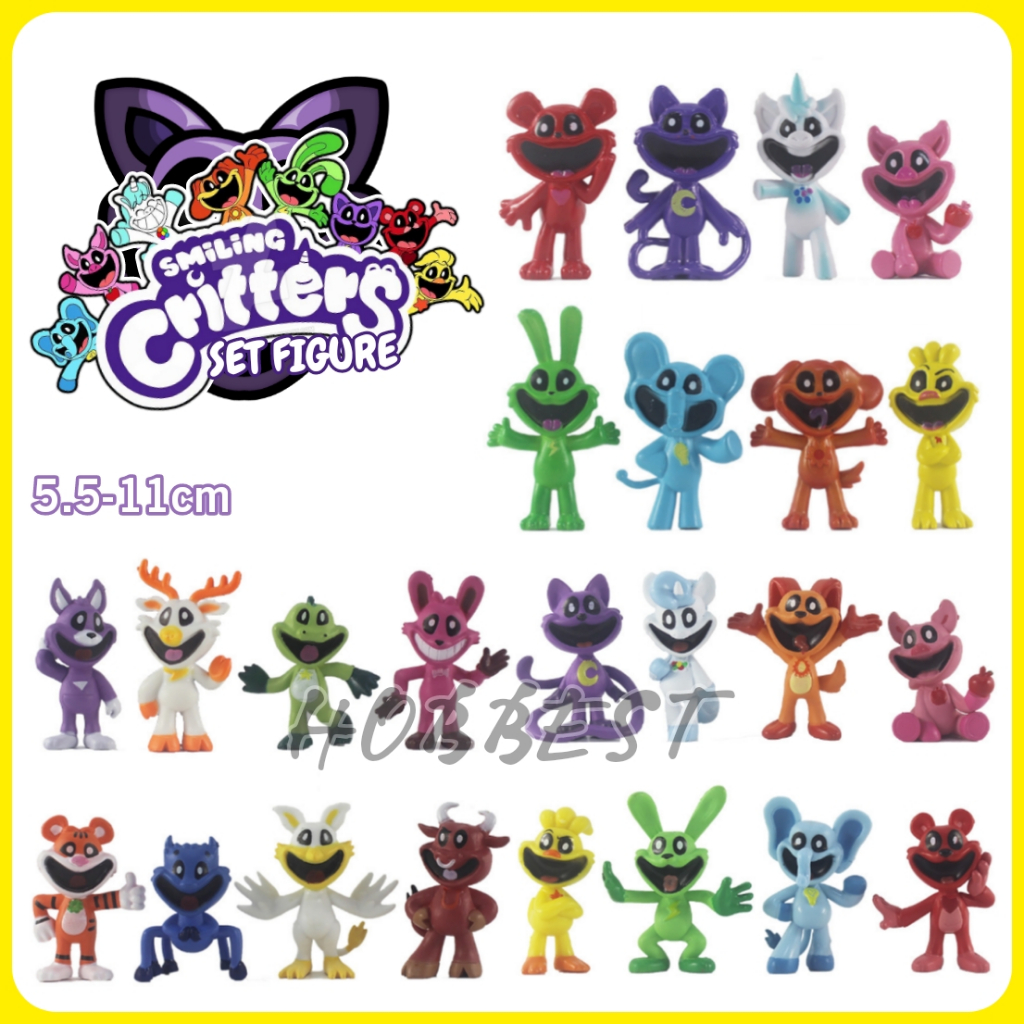Jual Action Figure SMILING CRITTERS set Miniatur Figur Topper Kue ...