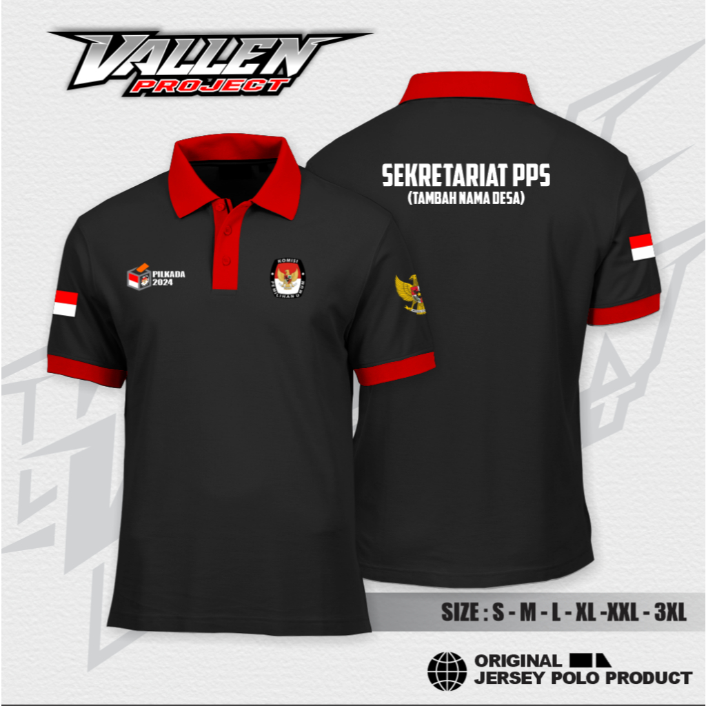 Jual JERSEY WANGKY KERAH KANCING BAJU KAOS KPPS KELOMPOK PENYELENGGARA ...