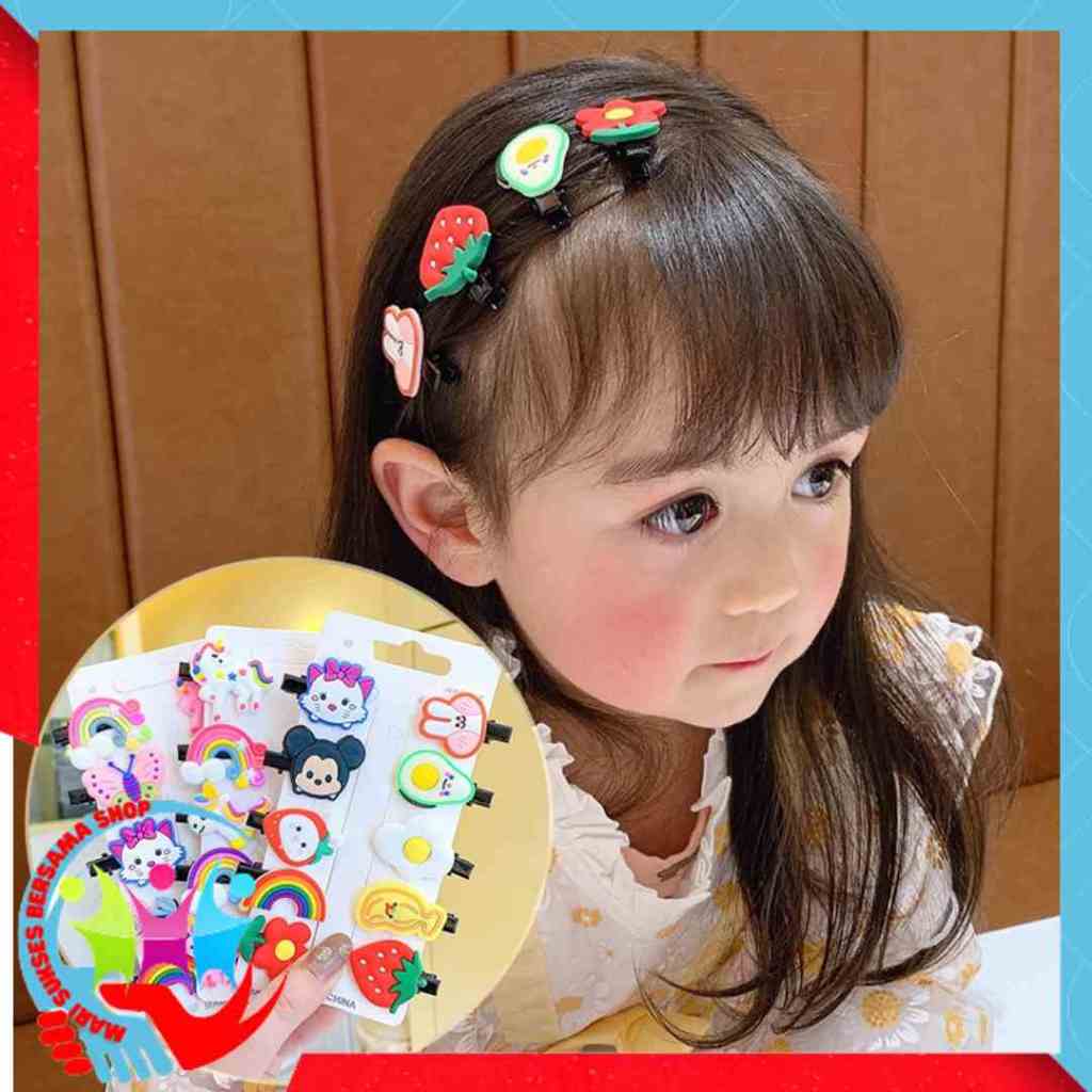 Jual MSBS Jepit Rambut Anak Perempuan Lucu 10 in 1 Jepitan Rambut ...