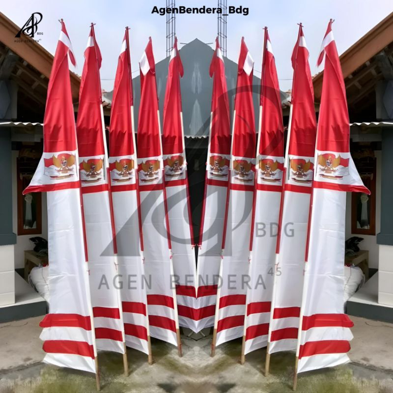Jual Bendera Umbul Umbul Bandir Garuda Polos Panjang 3,2 Meter Bandir Merah Putih | Shopee Indonesia