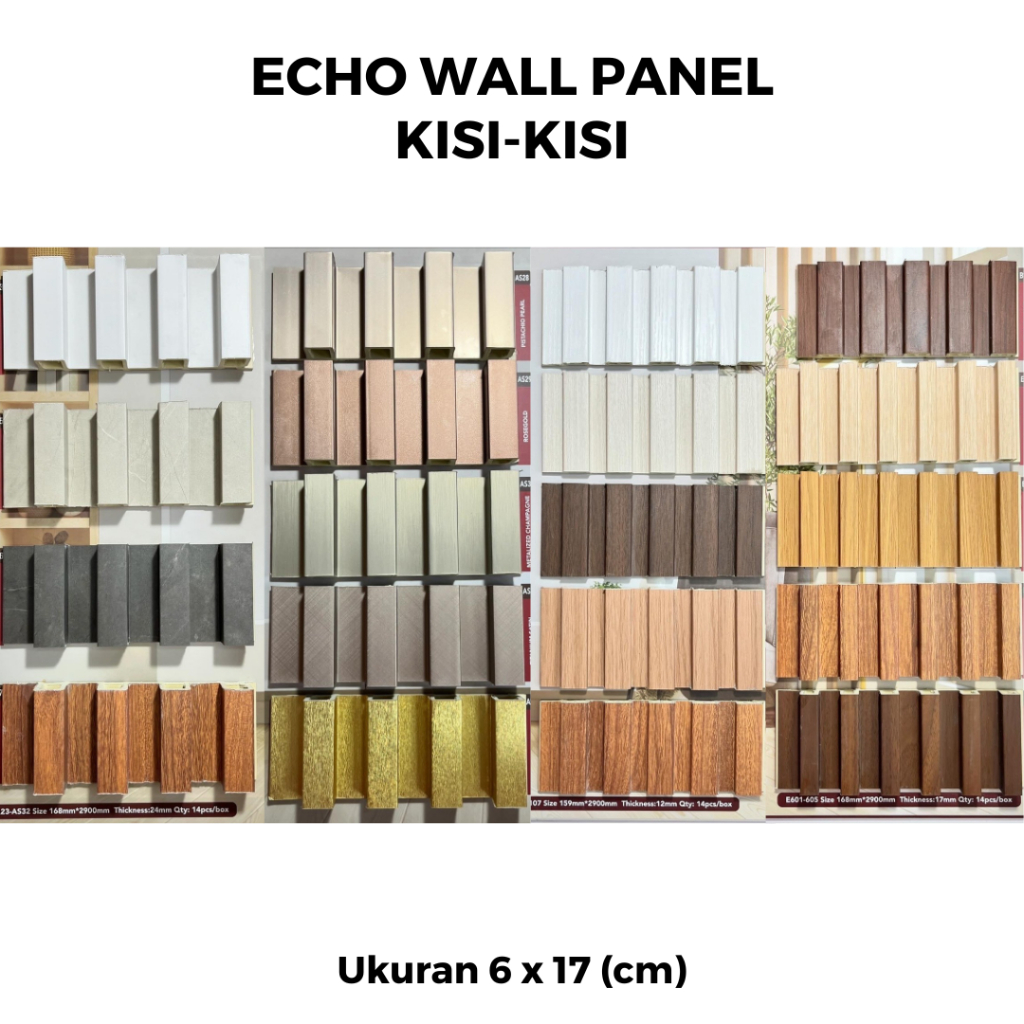 Jual Sample Material WPC Kisi Kisi Echo Wall Panel | Material Interior ...