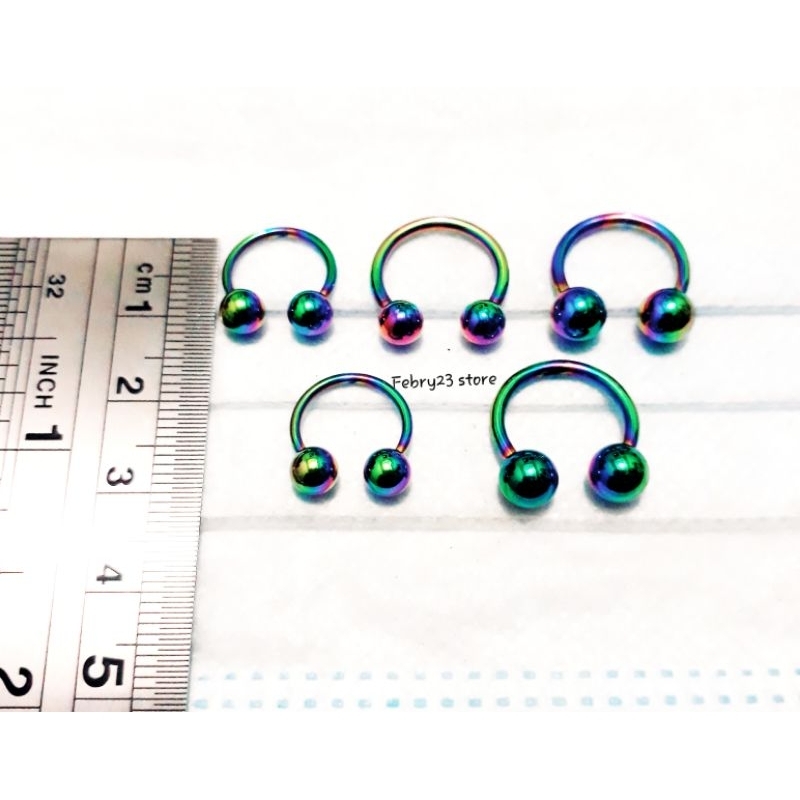 Jual 2 Pcs/1 Pasang Anting Piercing Tapal Kuda Tusuk Tindik Barbel ...