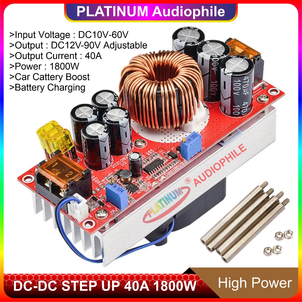 Jual DC-DC Step Up 1800W 40A Boost Converter High Power Stepup Modul SU-1800W | Shopee Indonesia