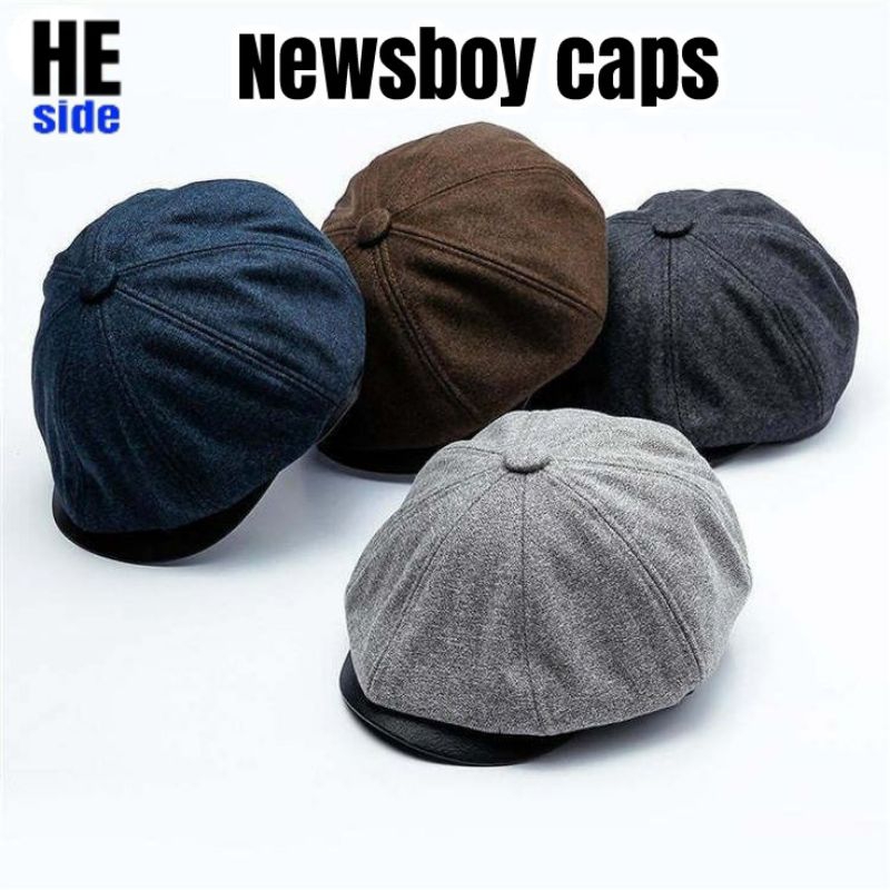 Jual Topi Flat Cap/Topi Newsboy Cap/Topi Copet/Topi Mafia/Peaky ...