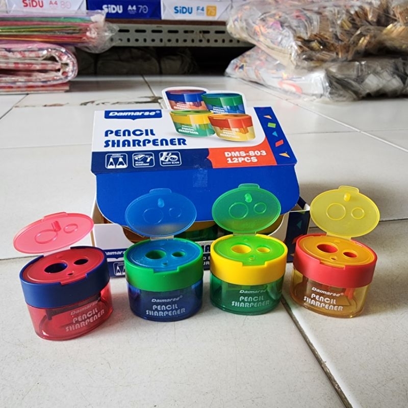 Jual Serutan/ peruncing/ rautan 2lobang DMS-803 bentuk oval unik ...