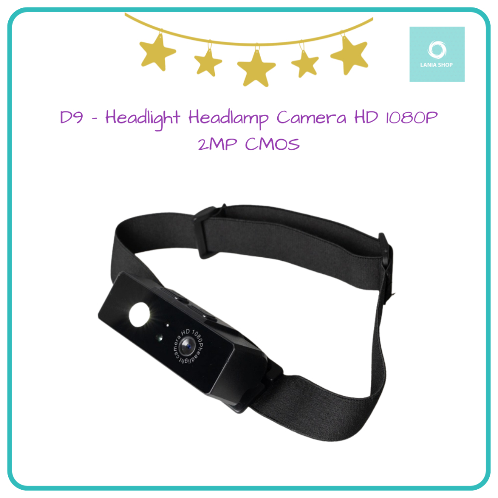 Jual D9 - Headlight Headlamp Camera HD 1080P - 2MP CMOS - Kamera ...