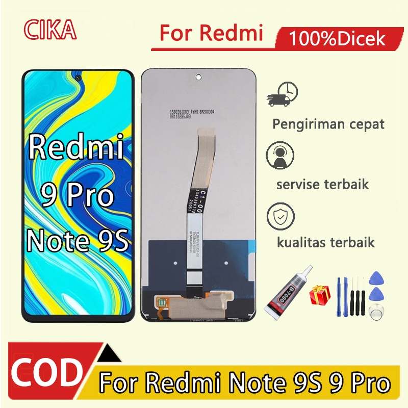 Jual LCD TOUCHSCREEN XIAOMI REDMI NOTE 9 PRO / NOTE 9S ORIGINAL ...