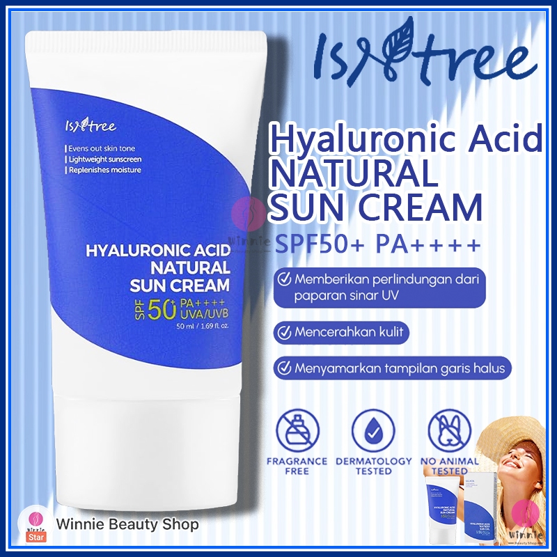Jual Isntree Hyaluronic Acid Watery Natural Sun Cream SPF50+ PA ...