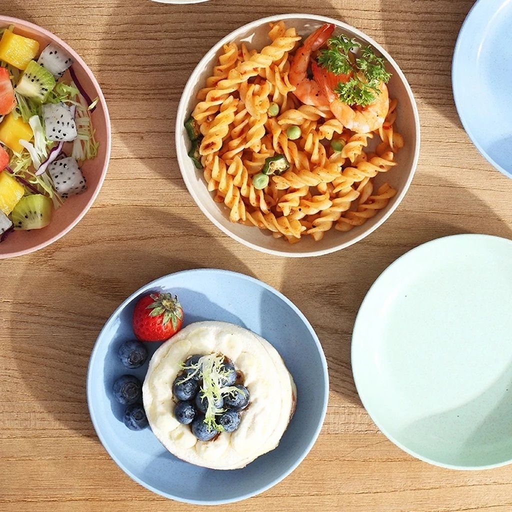 Jual Plat makan berwarna warna, plat beras, jerami bulat dan disk ...