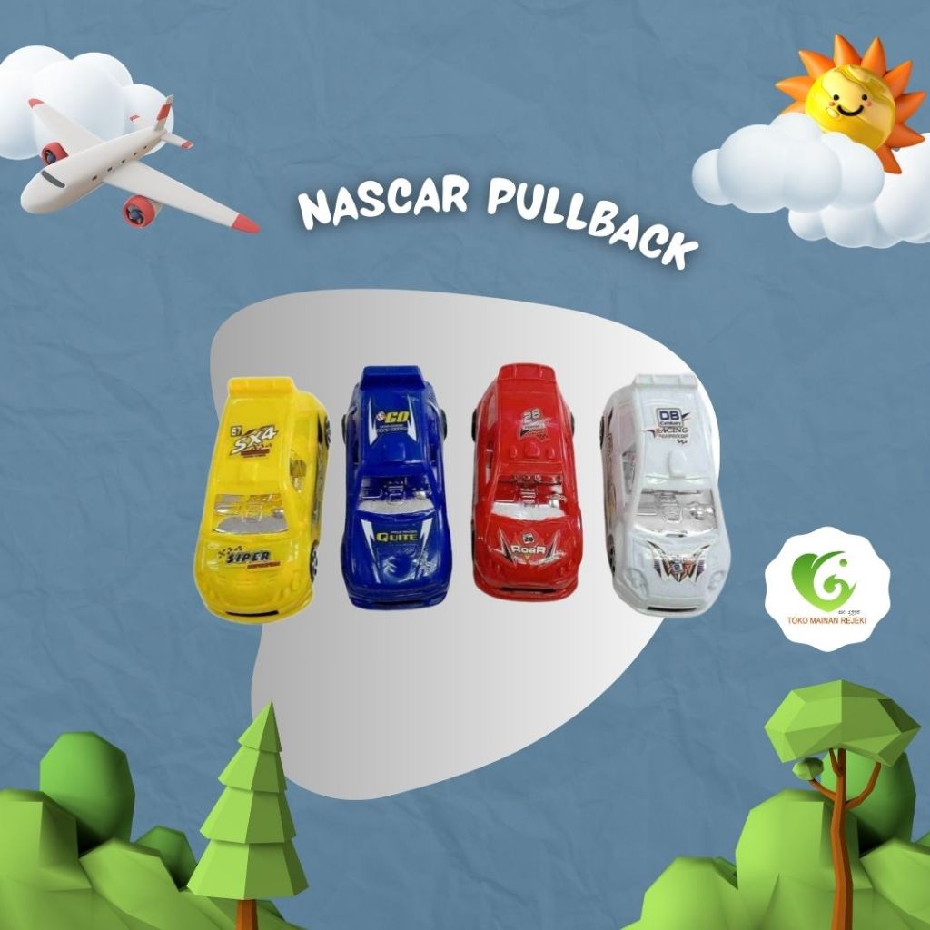 Jual Isi 10 pcs Mobil Sedan Balap Naskar Mesin Pullback / Racing Car ...